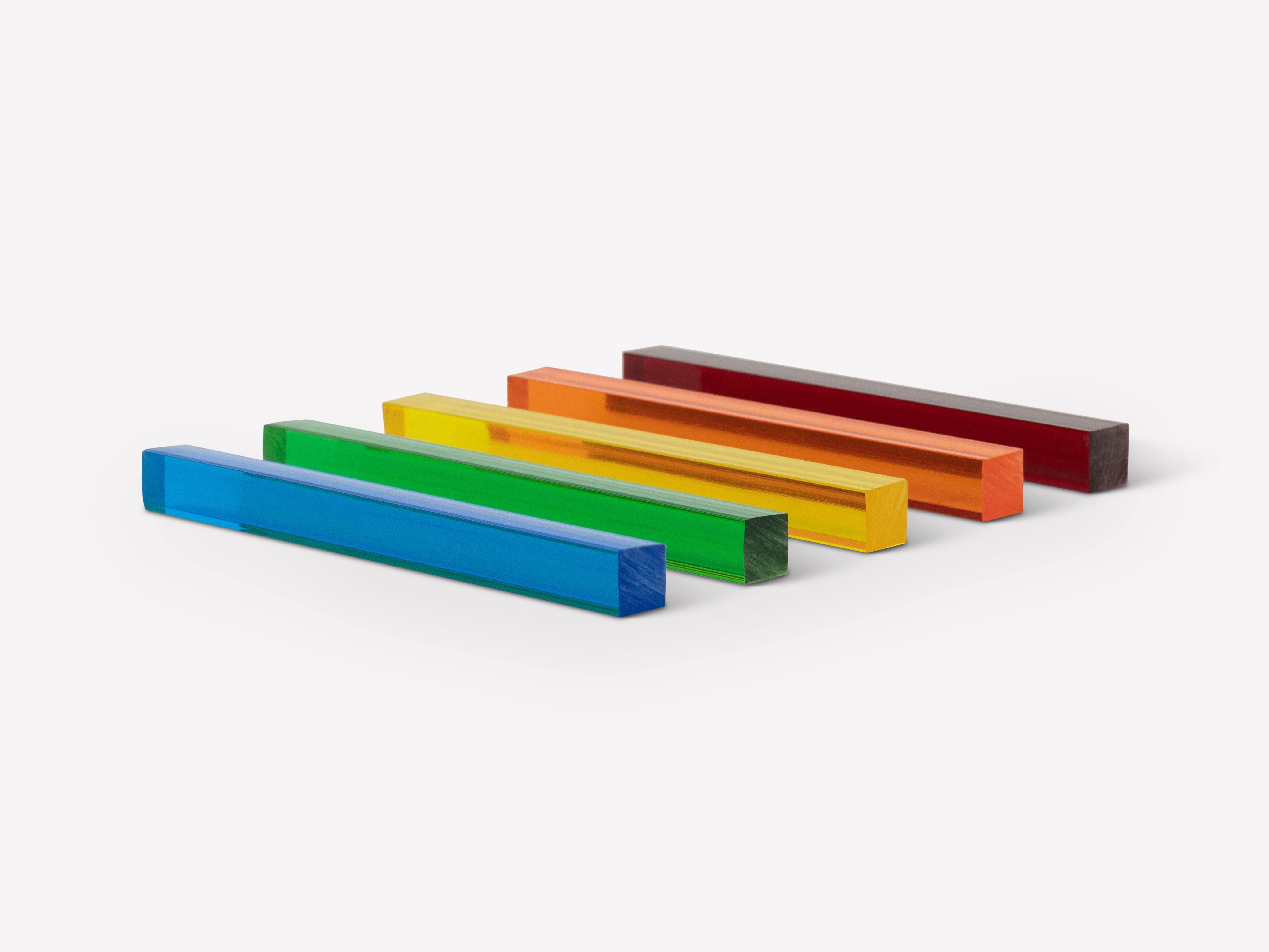 Square Tinted Coloured Extruded Acrylic Rod Cut to Size - Simply Plastics