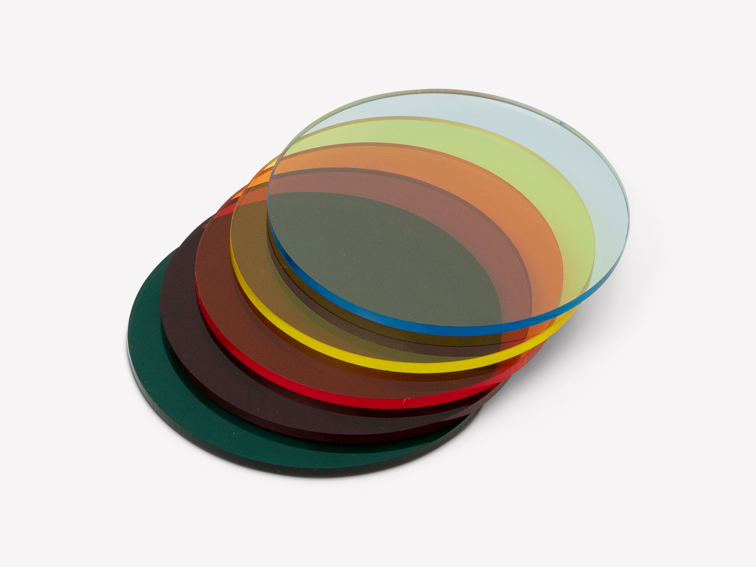 Perspex Coloured Tinted Cast Acrylic Disc Cut to Size - Simply Plastics