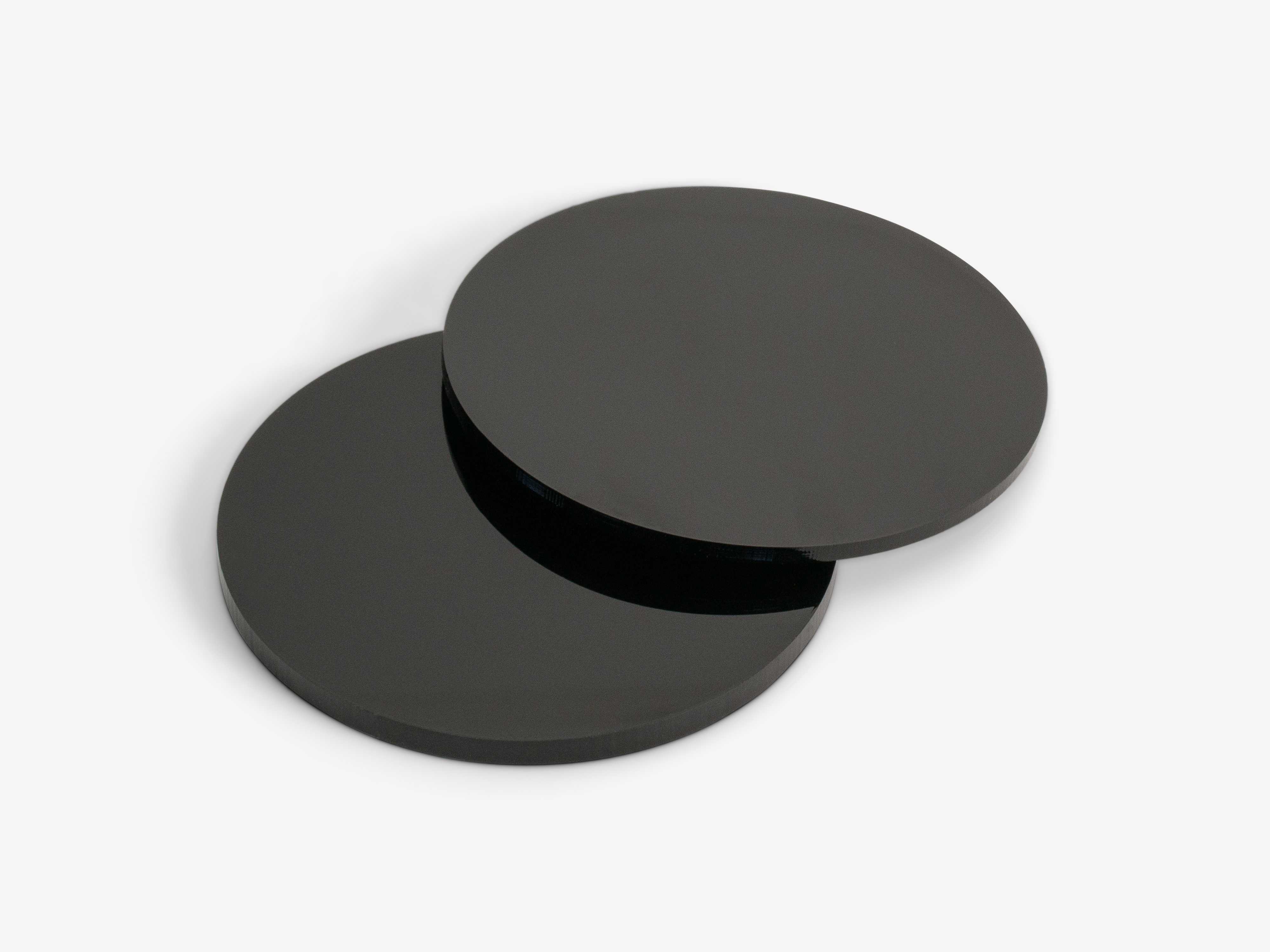 Black Perspex RE Recycled Acrylic Disc Cut to Size - Simply Plastics