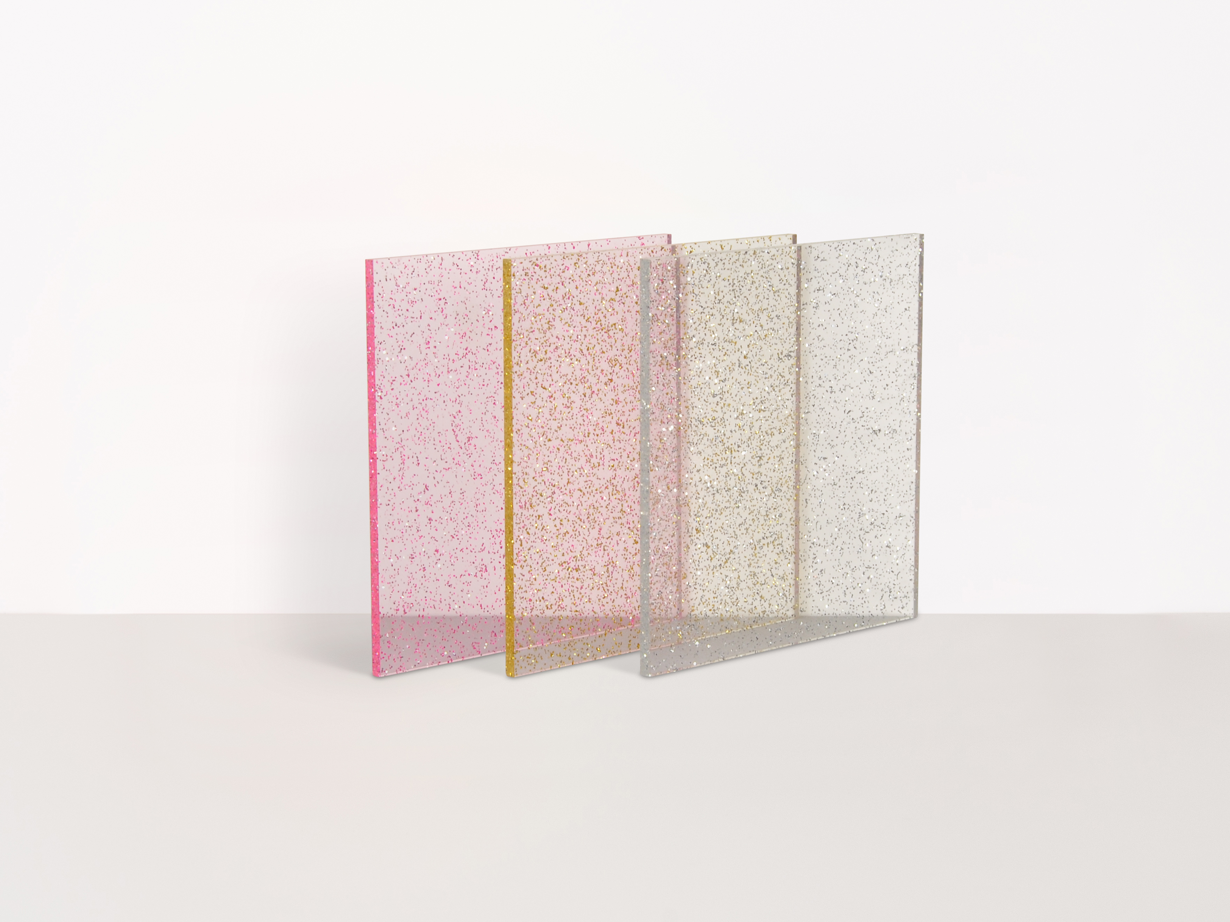 Perspex Transparent Glitter Sheet - Simply Plastics