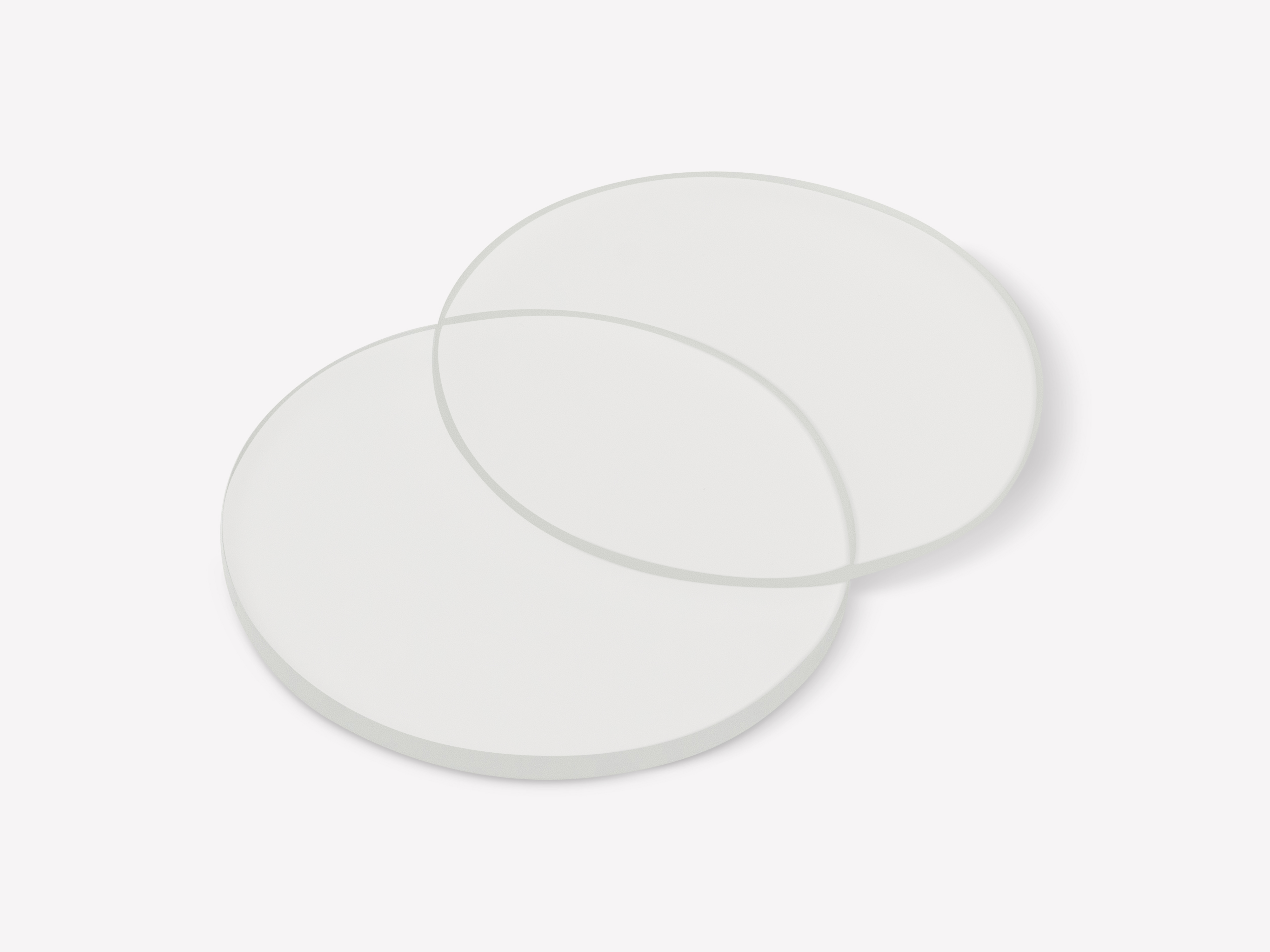 Frosted Clear Cast Acrylic Disc Cut to Size - Simply Plastics