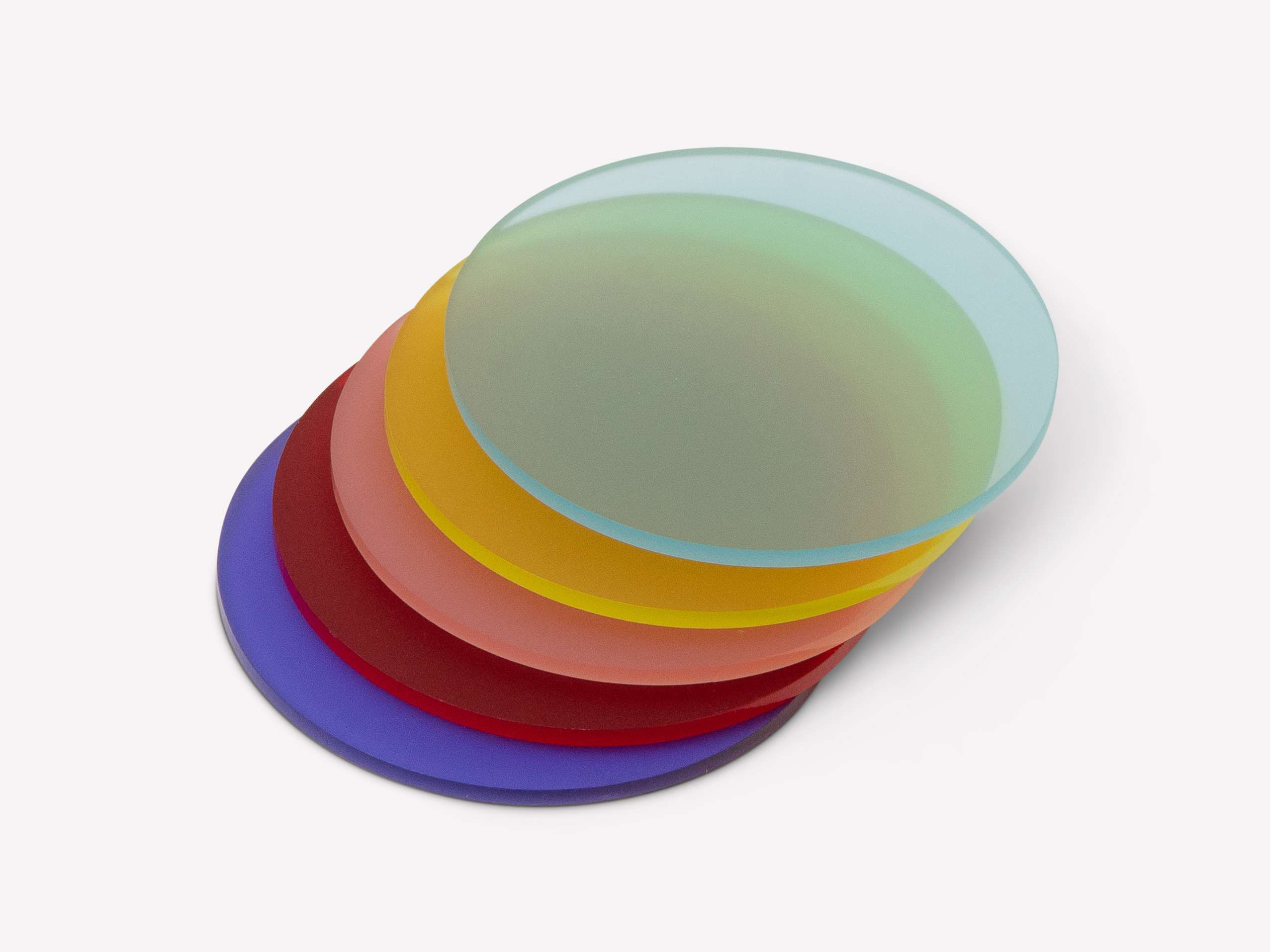 Perspex Frosted Coloured Cast Acrylic Disc Cut to Size - Simply Plastics